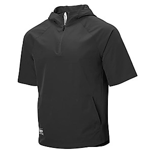 Easton Boys' COLORSYNC Short Sleeve Jacket Youth, Black, Large