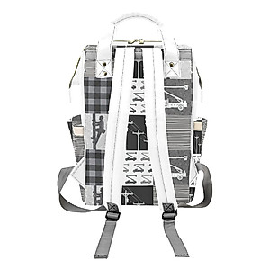Lineman Patchwork Diaper Bags with Name Waterproof Mummy Backpack Nappy Nursing Baby Bags Gifts Tote Bag for Women