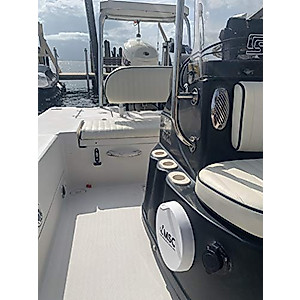 Marine Speaker Covers 10 inch | Sun, Water, Dust Protection | Patented, Military-Grade Silicone Design | Black Logo