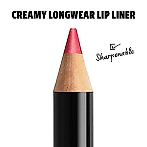 NYX PROFESSIONAL MAKEUP Slim Lip Pencil, Long-Lasting Creamy Lip Liner - Edge Pink