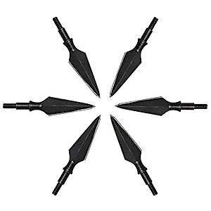 Sinbadteck Traditional Bowhunting Broadheads, 125Grains 12PK Compact Hunting Points Hunting Arrowheads for Bow Hunting and Target (125Gn Traditional)