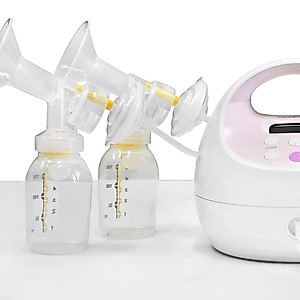 Maymom Flange Adapter Compatible with Spectra S1, Spectra S2; Connects Maymom Breastshield/Maymom Bottle and Spectra Backflow Protector (Maymom Flange Adapter, Yellow)