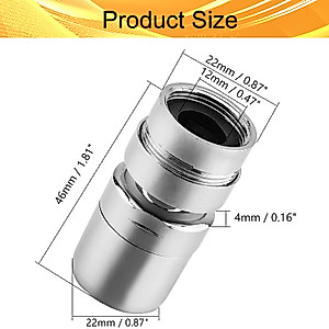 Juvielich Swivel Sink Faucet Aerator 19mm Faucet Flow Restrictor Replacement Parts Insert Sink Aerator for Bathroom Kitchen