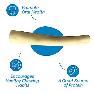 123 Treats - Ox Tail for Dogs 5-6" - (25 Count) | 100% Natural Dog Chews from Free Range Grass Fed Beef Bull Tail