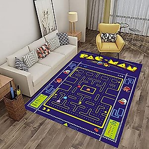 Classic Arcade Games, Arcade Decor,Gift for Gamers, Video Game, Atari, Chenille Rugs for Living Room Rug Home Decor Rugs Modern Fun Rug for Kids Room, PC2.1 (19.6”x31.4”)=50x80cm