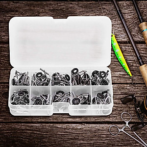 Convenient Corrosion-Resistant Sturdy Firm Fishing Rod Tips Replacement Kit, Fishing Rod Tips, Camping Hiking for Fishing Fishing Lovers