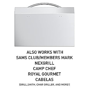 Stanbroil 36 Inch Stainless Steel Flat Top Grill Cover with Handle for Blackstone 36”Front or Rear Grease Griddle and Other Similar Grills