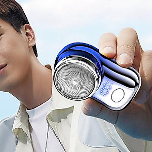 Men's Electric Shaver - USB Cordless Rechargeable Wet & Dry Shaver - Pocket Portable Electric Shave, Mini Electric Shaver Hair Removal Tool Practical Gifts for Men Women