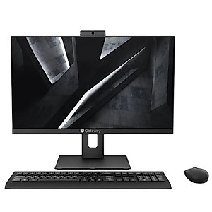 Gateway GWAP42424-BK 23.8" FHD All-in-One Intel Pentium Silver J5040 2GHz Intel UHD Graphics 4GB RAM 128GB SSD Win 11 Home in S Mode Black(Renewed)