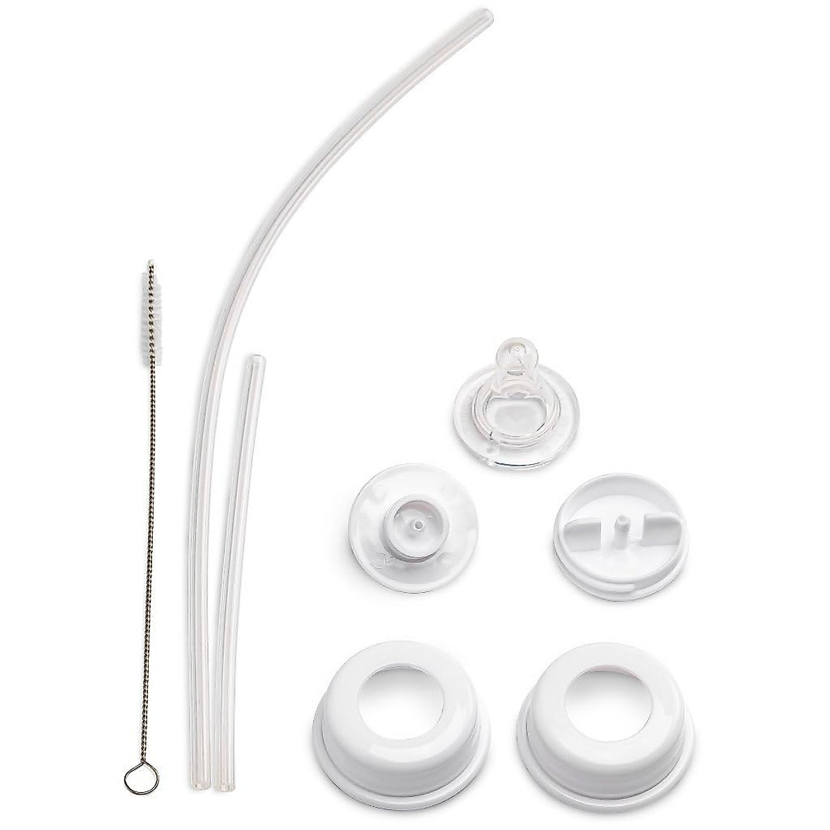 Hands-Free Baby Bottle - Anti-Colic Self Feeding Baby Bottle System 7 oz Glass Bottle (1 Pack - Blue)