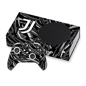 Head Case Designs Officially Licensed Juventus Football Club Abstract Brush Art Matte Vinyl Sticker Gaming Skin Decal Cover Compatible with Xbox Series S Console and Controller Bundle
