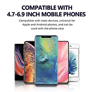 Dual Coils Wireless Car Charger Smart Sensor Phone Holder Air Vent Auto Clamping Phone Mount for car 15W Fast Charging for iPhone 14 13 12 Pro Max Mini/Samsung Galaxy Z Flip 4 3 5G/S22/S21/Note 20