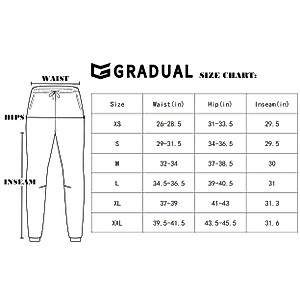 G Gradual Men's Sweatpants with Zipper Pockets Athletic Pants Traning Track Pants Joggers for Men Soccer, Running, Workout(Black,XL)
