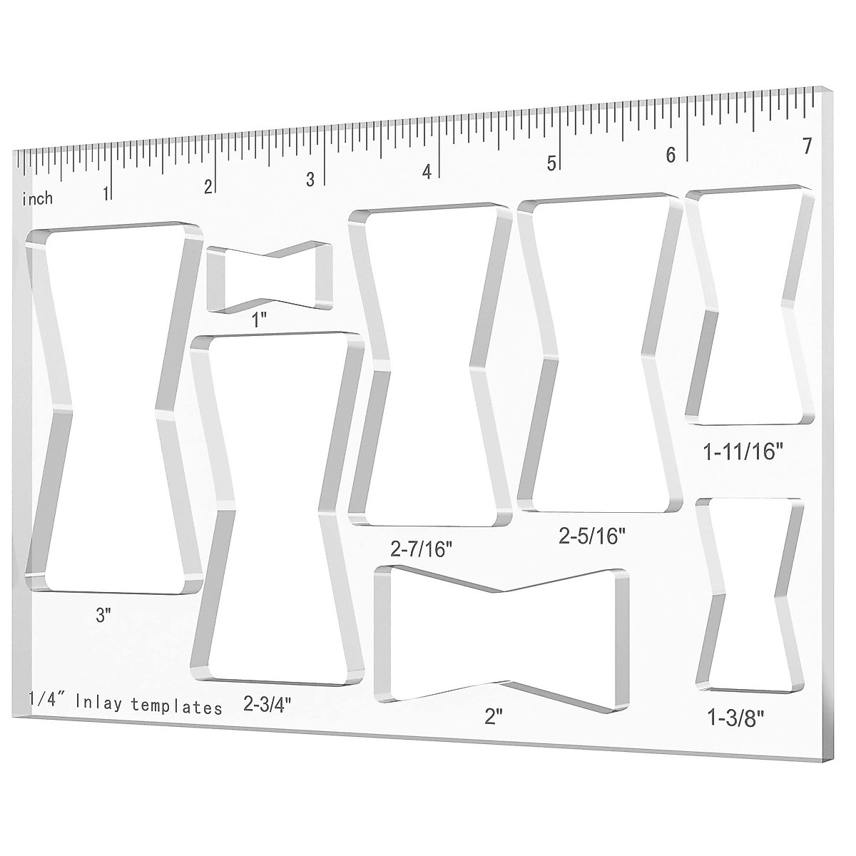 ETFOBMI Router Template for Woodworking, 8 in 1 Router Jig Bow tie Template Jia for Woodworking, Butterfly Inlay Template Decorative Bowtie Router Template