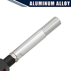 X AUTOHAUX Red Aluminum Alloy Round Front Rear Bumper Trailer Ring Eye Towing Tow Hook Screw for Hyundai Veloster 2012-2017