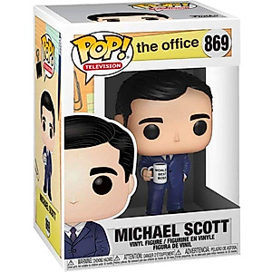 POP The Office - Michael Scott Funko Pop! Vinyl Figure (Bundled with Compatible Pop Box Protector Case), Multicolored, 3.75 inches