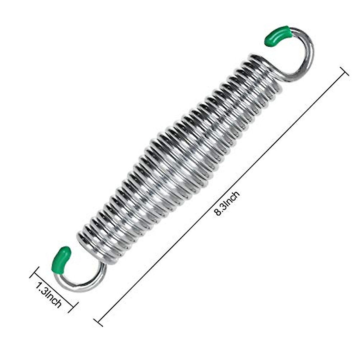 Ziqi 2PCS Porch Swing Hanging Springs 1300 Lbs Heavy Duty Hammock Hanging Chair Spring, Premium Rust Resistant Hanging Spring Kit for Hanging Chairs, Yoga, Punching Bag, Ceiling Mount Porch Swing