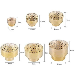 Water Nozzle, Brass Column Fireworks Water Fountain Nozzle Garden Pond Sprinkler Spray Head for Garden Pond Brass Cluster Water Fountain Nozzle Spray Pond Sprinkler Qaste Oil Nozzle