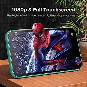 72GB WiFi Mp3 Player with Bluetooth, TIMMKOO 4.0" Touch Screen Mp4 Player, HiFi Sound Digital Music Player with FM Radio,Recorder, Browser (Blue)
