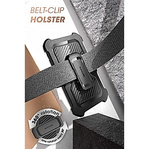 SupCase UB Pro Series Designed for Samsung Galaxy S20 Plus Case / S20 Plus 5G Case (2020 Release), Full-Body Dual Layer Rugged Holster & Kickstand Case Without Built-in Screen Protector (Black)