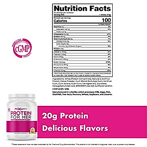 FoxyFit Protein for Her, Caramel Mocha Whey Protein Powder with CLA and Biotin for a Healthy Glow (1.78 lbs)