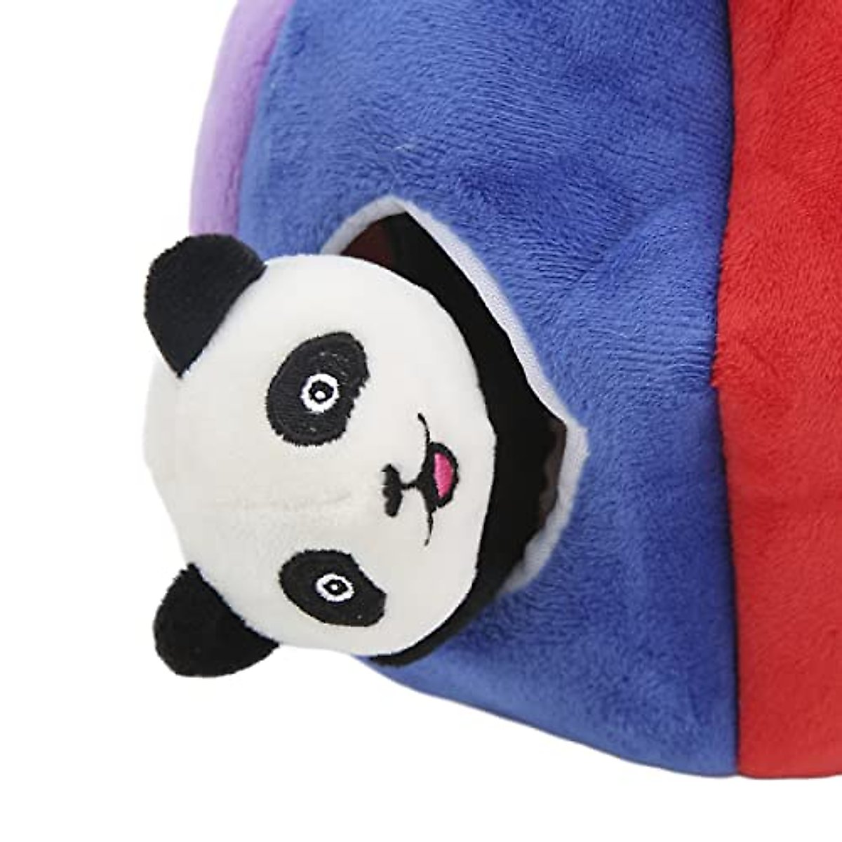 CHICIRIS Hide and Seek Plush Dog Toy, Multiple Colors Squeaky Hide and Seek Activity Plush Toy Exquisite Workmanship for Dogs