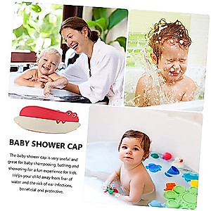 Toyvian 3pcs Children's Shampoo Cap Shampoo Bath hat Bathing tub Kids Bathroom Safety Products bathtubs for Toddlers Infant Baby tubs Kids Shower Hats Flexible Bathing hat Fur hat