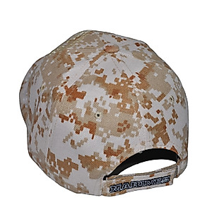 Icon Sports Group US Marine Corps Hat Officially Licensed Digital Camo Military Cap, Unisex Armed Forces Baseball Cap, One Size