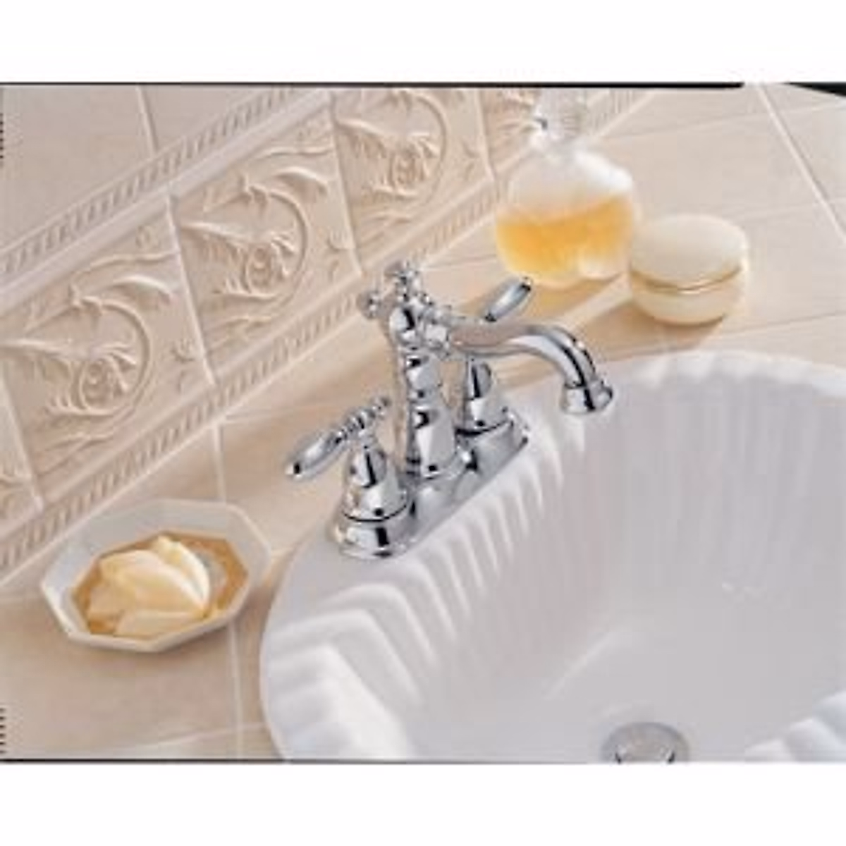 Delta Faucet Victorian Bronze Bathroom Faucet, Centerset Bathroom Faucet, Diamond Seal Technology, Metal Drain Assembly, Venetian Bronze 2555-RBMPU-DST