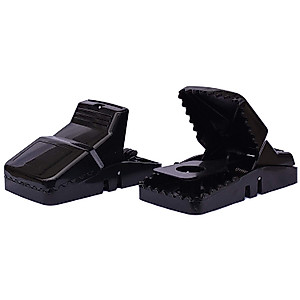 Rat Snap Traps by Eco Pro Pest Control | 6-Pack Snapping Rat Traps with Teeth | Reusable Rodent Trap for Indoor & Outdoor Use | Easy Set Up, Quick, & Powerful Rat Trap with a No-Escape Rat Trap Snap