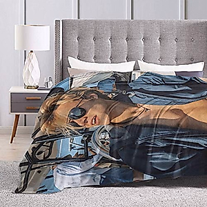 Rudy Pankow J.J. Maybank Soft and Comfortable Wool Fleece Throw Blankets Yoga Blanket Beach Blanket Suitable for Home and Tourist Camping