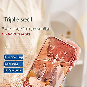 excvalues 24 oz Flat Water Bottle Travel Flask Portable BPA Free Square Water Bottle Leakproof Large Water Bottles for Bag Travel Sports(Grey)