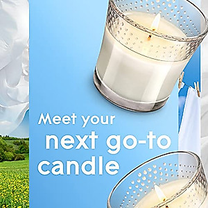 Glade Candle Jar, Air Freshener, Clean Linen, 6.8 Oz, 2 Count