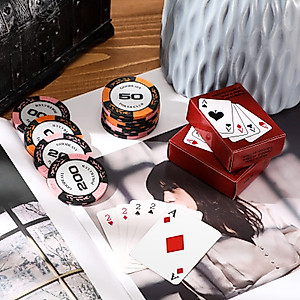 Zhanmai 2 Decks of Playing Cards Mini Playing Cards Small Playing Cards Tiny Cards Deck Miniature Traveling Poker Deck Cards for Party Game Supply, 2.2 x 1.57 Inches