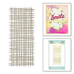 Spellbinders Woven Glimmer Hot Foil Plate Set, Metal