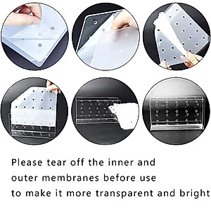 Yanuazio 2 Packs Cake Pop Stand, 15 Holes Lollipop Display Stand, Acrylic Clear Cake Pop Display Holder, Cakepopsical Stand for Weddings, Baby Showers, Birthday, Party (2PCS)