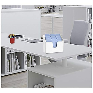 Acrimet Horizontal Triple File Folder Holder Organizer (White Color)