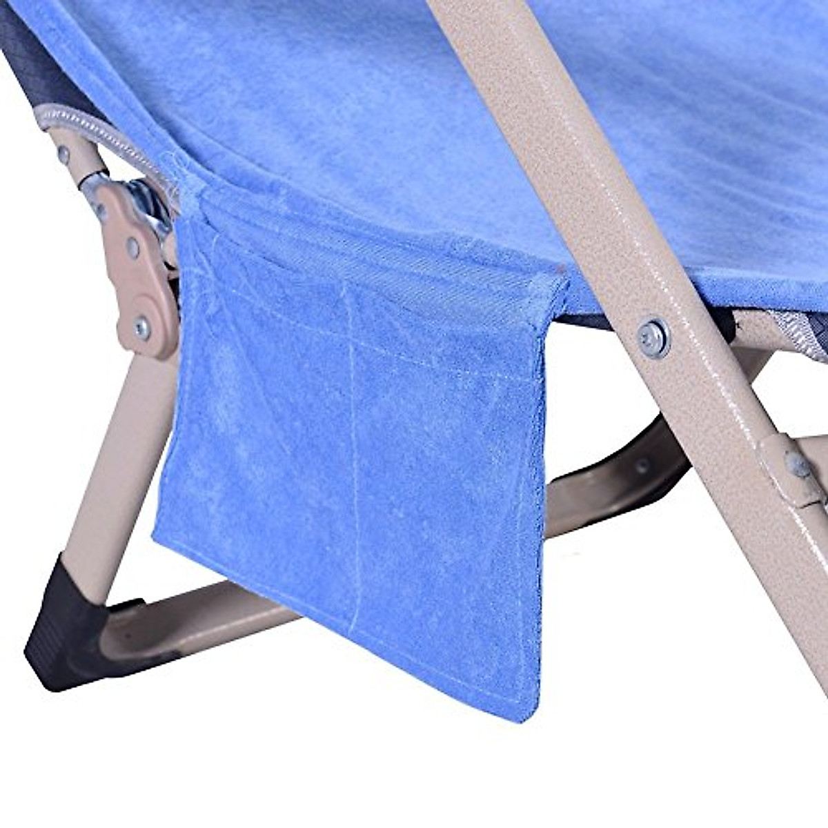 VOCOOL Double Layer Chaise Lounge Pool Chair Cover Beach Towel Fitted Elastic Pocket Won't Slide 85" L x 30" W-Royal Blue