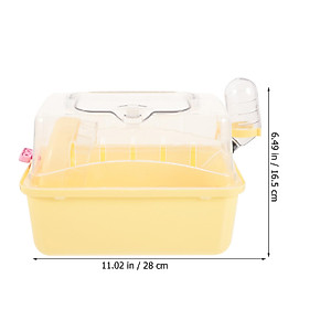 Box Hamster Cage Guinea Pig Case Hamster Carrying Case Hamster Container Cage for Hamster Small Pets Carrying Cage Hamster Carry Case Guinea Pigs Cages Pet Cage for Outdoor