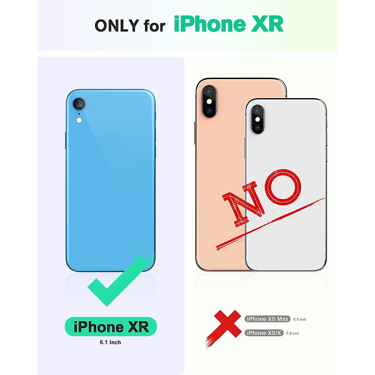 TUCCH Case Wallet for iPhone XR, Kickstand RFID Blocking Credit Card Slot PU Leather Folio Phone Cover with Wireless Charging [Shockproof TPU Shell] Compatible with iPhone XR 6.1, Dark Red