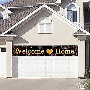 Ushinemi Large Welcome Home Banner, Welcome Back Home Decorations Sign