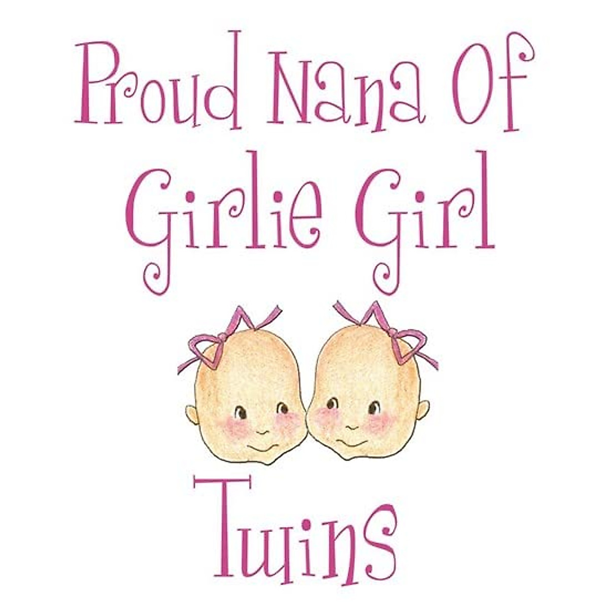 CafePress Proud Nana Of Twin Girls Mug Ceramic Coffee Mug, Tea Cup 11 oz