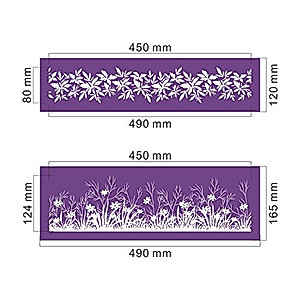 AK ART KITCHENWARE Grass Cake Mesh Stencils Royal icing Lace Mat Fondant Molds Cake Decorating Tools Cake Stencils Pastry Tools Bakeware Art Decor Stencils Food Decorating Stencils MST-26