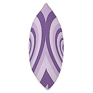 Purple Love Heart Decorations Lavender Purple Love Heart Coffee Latte Pattern Throw Pillow, 18x18, Multicolor