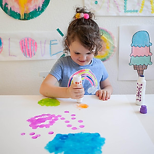 Fruit Scented Washable Dot Markers for Kids and Toddlers Educational Set of 6 Pack by Do A Dot Art, The Original Dot Marker