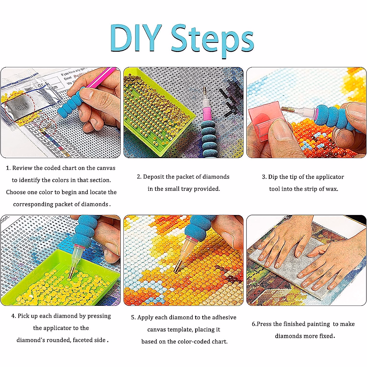 Ksxistiyt Diamond Art Painting Kits for Adults - Cartoon Full Drill Diamond Dots Paintings for Beginners, Round 5D Paint with Diamonds Pictures Gem Art Painting Kits DIY Adult Crafts Kits