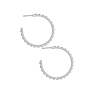 Kendra Scott Veronica Hoop Earrings in Rhodium Iridescent Crystal