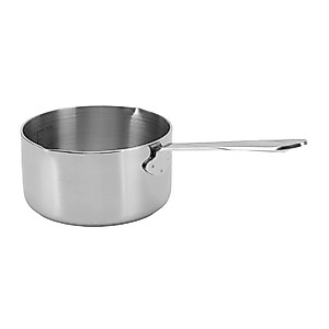 Stainless Steel Mini Sauce Pan, 350/500ML Small Saucepan Sauce Cup Sauce Pot with Long Handle for Banquet Chocolate Melting Coffee(350ML)