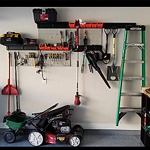 Ultrawall Pegboard Wall Organizer, 48X 36 inch Garage Storage Pegboard with Hooks Storage Bins Tool Board Panel Tool Organizer