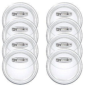 BIGNC 20 Set Clear Plastic Craft Button with Pin,Pins Buttons Design a Button for DIY Crafts(2.36 Inch)